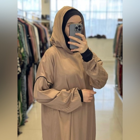 Dresses | Prayer Dress Muslim Dress With Hood Hijab Attached | Poshmark